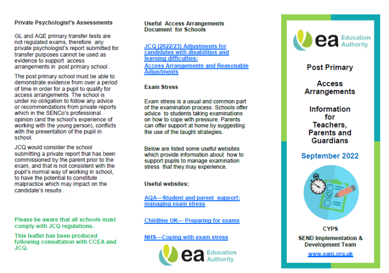 Access Arrangements - Ballyclare Secondary School